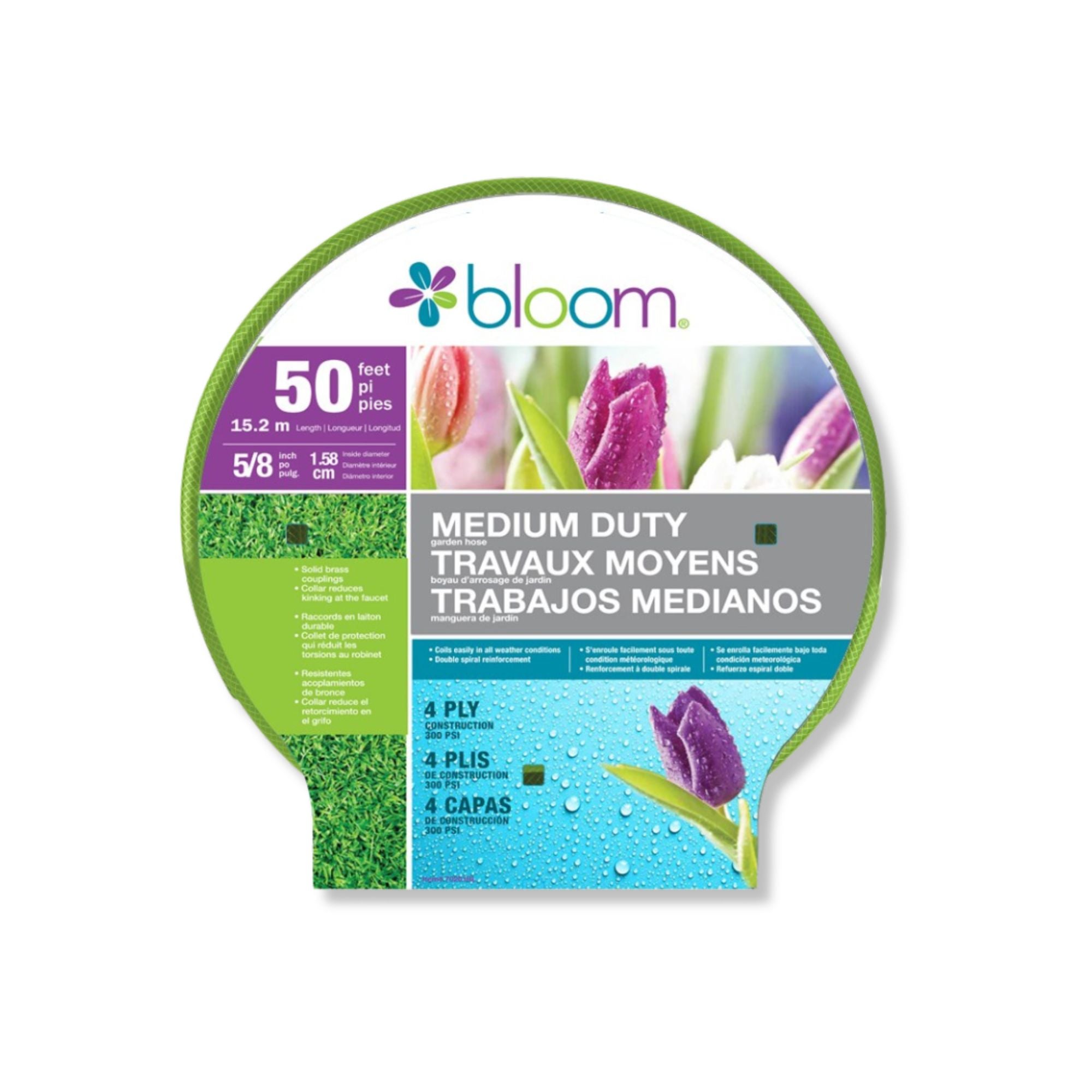 Bond Bloom Medium Duty Garden Hose 5/8" x 50ft | Indian Creek Nursery ...