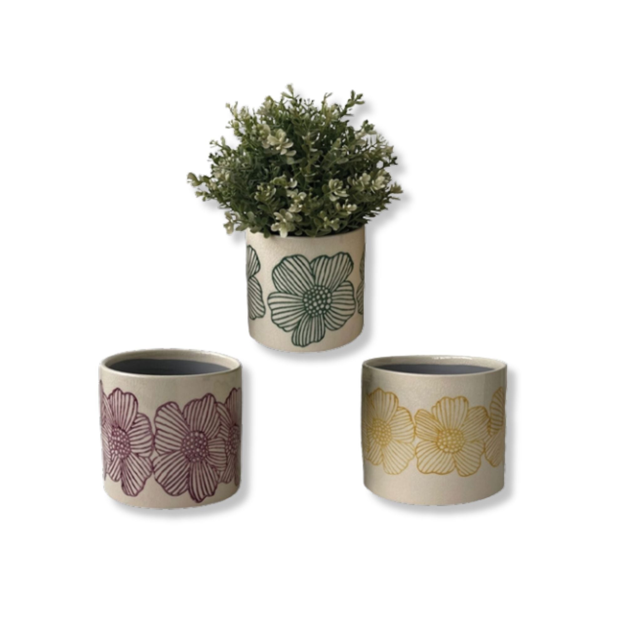 Marla 5.5" Planter Assorted Flowers | Indian Creek Nursery and Garden ...