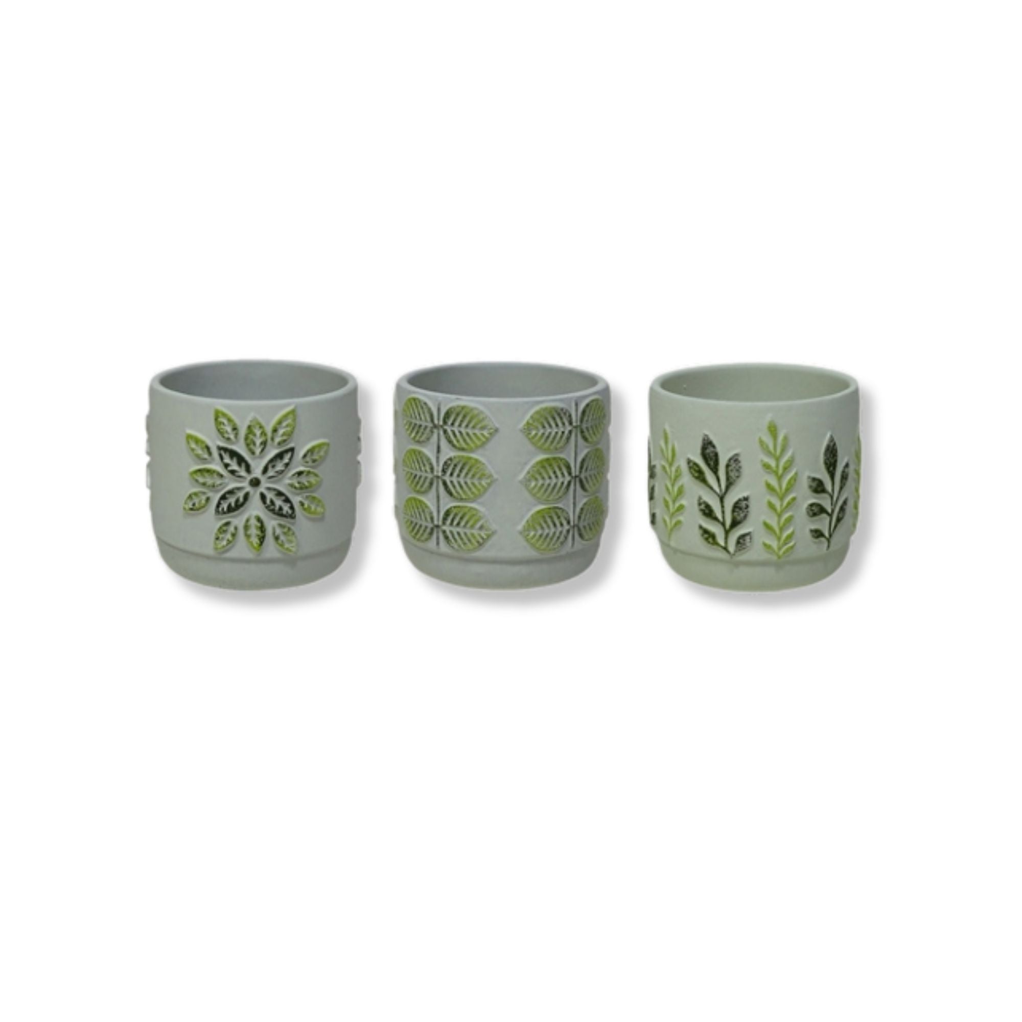 Joss 5.5" Planter Assorted Leaf Patterns | Indian Creek Nursery and ...