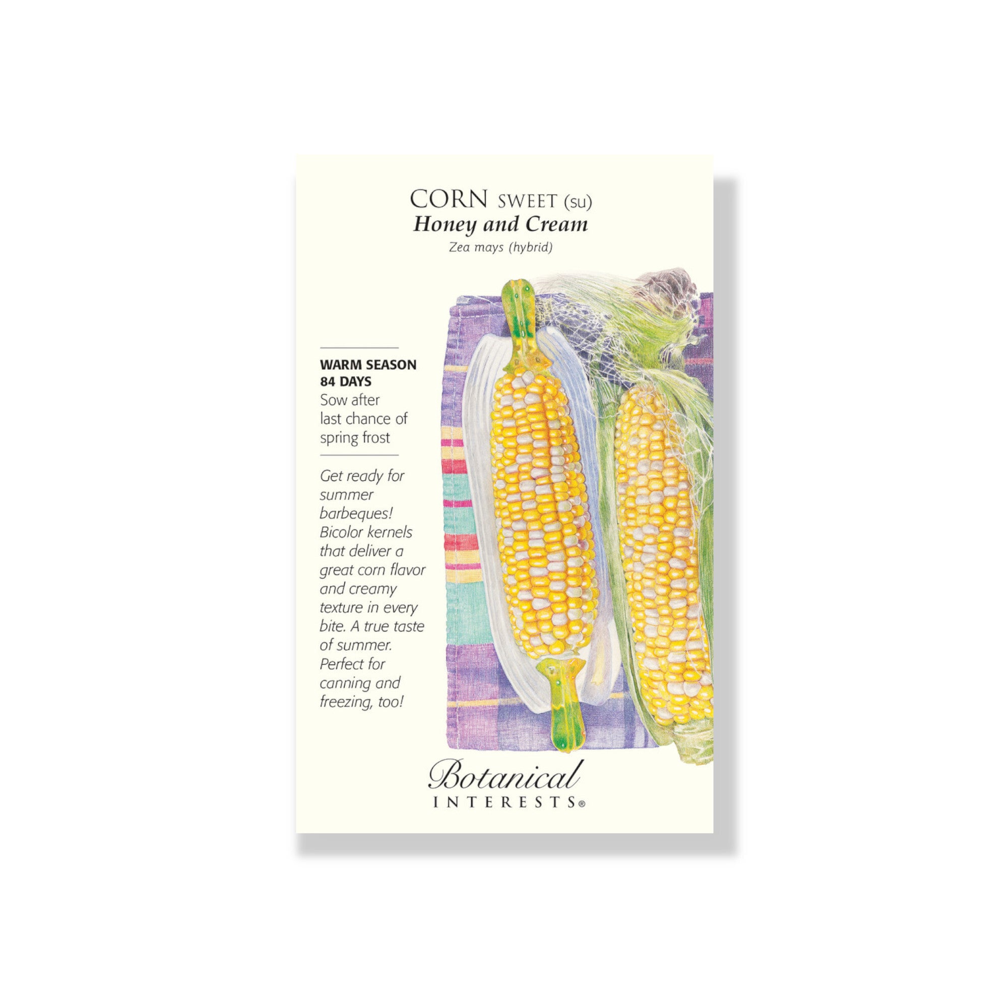 Corn Sweet Bicolor Honey and Cream Seed 10g (Botanical Interests 2025 ...